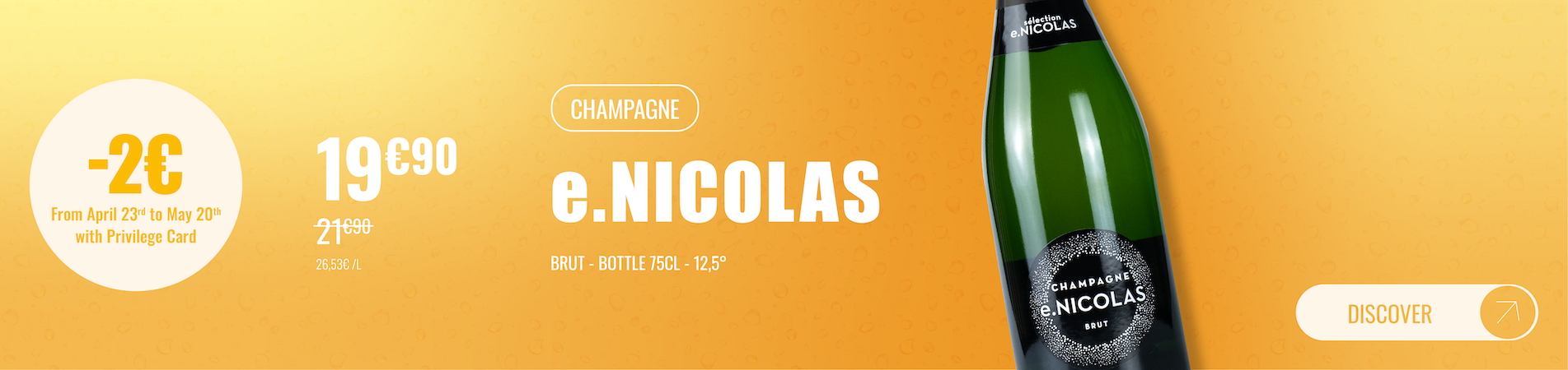 Nicolas : Wine, Champagne. 500 stores in the world