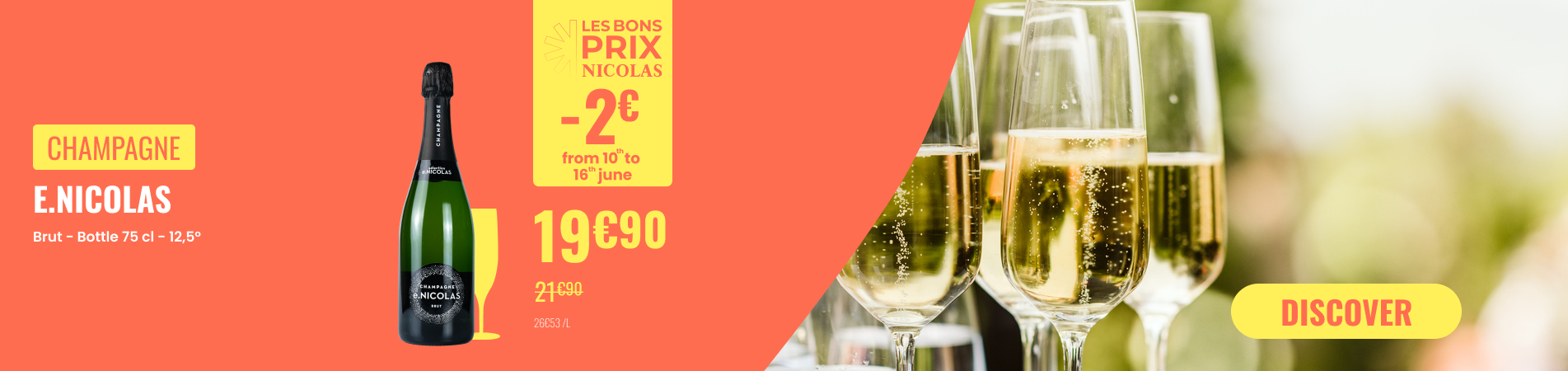 Nicolas : Wine, Champagne. 500 stores in the world